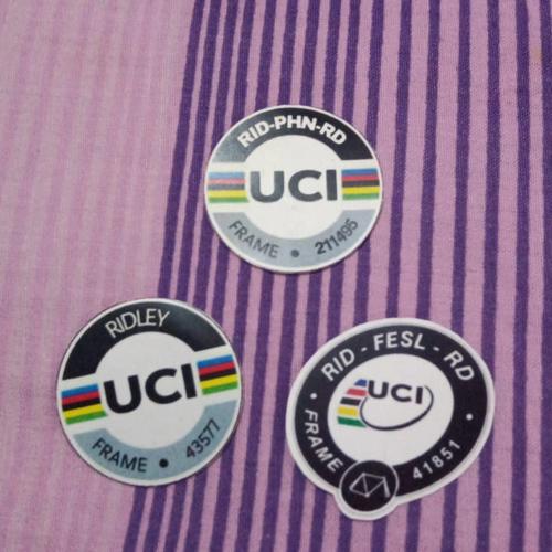 Jual Sticker-Stiker-Decal-Tempelan-Logo Ridley UCI Frame Approved Road ...