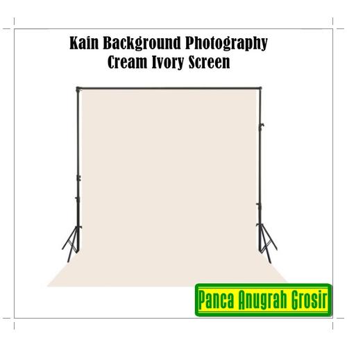 Jual Kain Background Photography Cream Screen / Kain Studio Backdrop ...