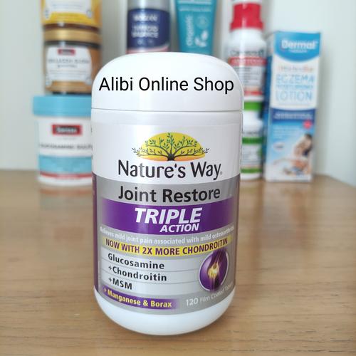 Jual NATURE'S WAY Joint Restore TRIPLE ACTION - 120 Film Coated Tablets ...