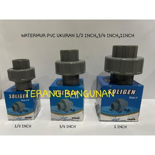 Jual WATERMUR PVC DRAT POLOS UKURAN 1/2 INCH, 3/4 INCH, 1 INCH - 1/2 ...