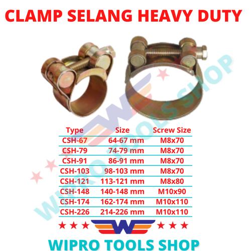 Jual WIPRO Clamp Selang Heavy Duty / Superior / Mikalor CSH-67 s/d CSH ...