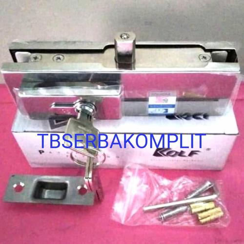 Jual Kunci Pintu Kaca US10 US-10 KOLF Patch Fitting Key Lock Glass Door ...
