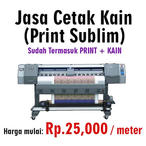 Jual PRINT KAIN CETAK KAIN, Sudah Termasuk KAIN - SATIN 0,9 m - Kota ...