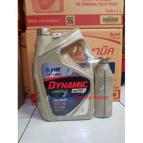 Jual Oli diesel PTT dynamic Commonrail Synthetic 5W40 ACEA A3/B4 - 7 liter - Kota Tangerang ...