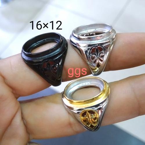 Jual cincin titanium pria model tanam/emban - Putih, 10 - Jakarta Timur ...
