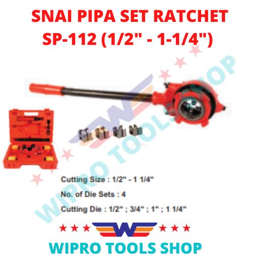 Jual WIPRO Alat Snai Pipa Set Ratchet / Buat Drat Pipa 1/2" - 1-1/4" SP ...