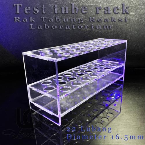 Promo Acrylic Rak Tabung Reaksi Laboratorium - Akrilik Test Tube Rack ...