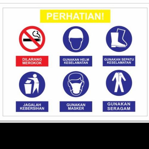 Jual SIGN AKRILIK APD ALAT PELINDUNG DIRI UKURAN 40X60CM - Jakarta ...