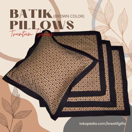 Jual Batik Pillows & Batik Bed Runner - Truntum Series (Brown Color ...