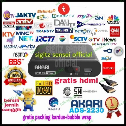 Jual set top box AKARI ads-2230 tv digital DVBT2 STB ads2230 EWS DVB-T2 ...