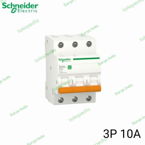 Jual MCB SCHNEIDER DOMAE 3 P 10 A (3 PHASE 10 AMPERE) PROTEKTOR LISTRIK C10 - Jakarta Barat ...