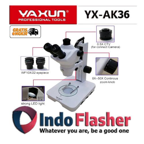 Jual Yaxun AK36 Microscope Trinocular Microscope Digital Microscope HP - Jakarta Barat ...