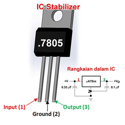 Jual LM7805 LM 7805 TO220 5V Stabil IC Voltage Regulator Penurun