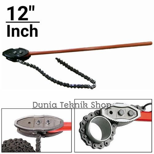 Jual Kunci Pipa Rantai 12 Inch SANDS Pipe Wrench 12" Heavy Duty Type ...