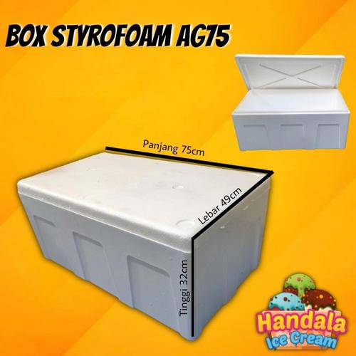 Jual styrofoam box AG75 75 x 49 x 32cm / Cooler box Sterofom gabus AG ...