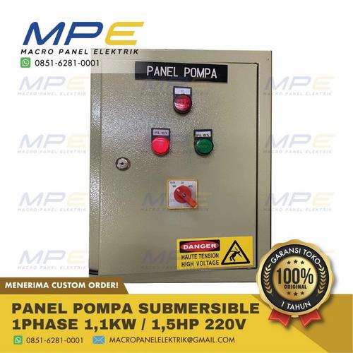 Jual Panel Pompa Otomatis Submersible 1 Phase 1,1kW 1,5HP 220V ...