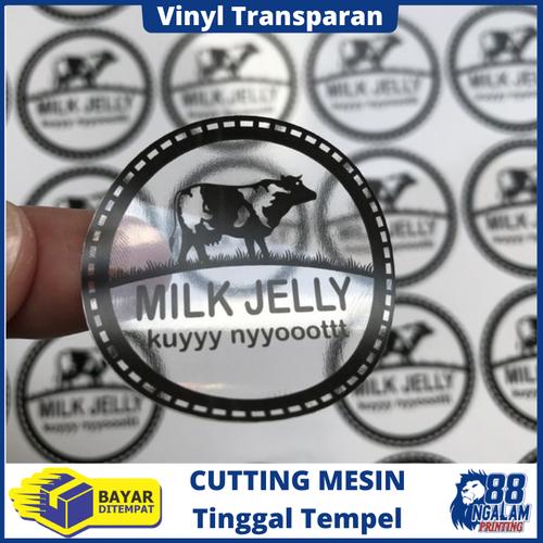 Jual Cetak Stiker Label Bulat Murah / Stiker Bulat Transparan Stiker ...