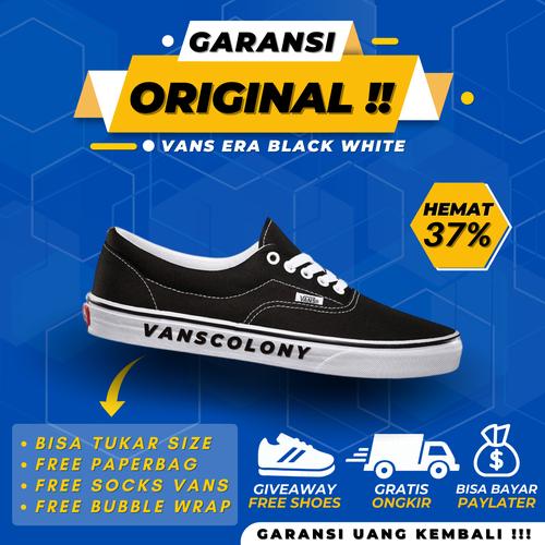 Jual Vans Original 100% Era Black White Garansi Ori - 36 - Jakarta ...