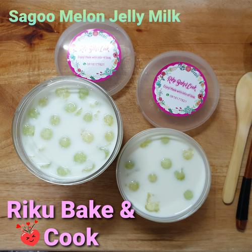 Jual Sagoo Melon Jelly Milk/Minuman Susu isi Melon Sagu Mutiara Melon ...