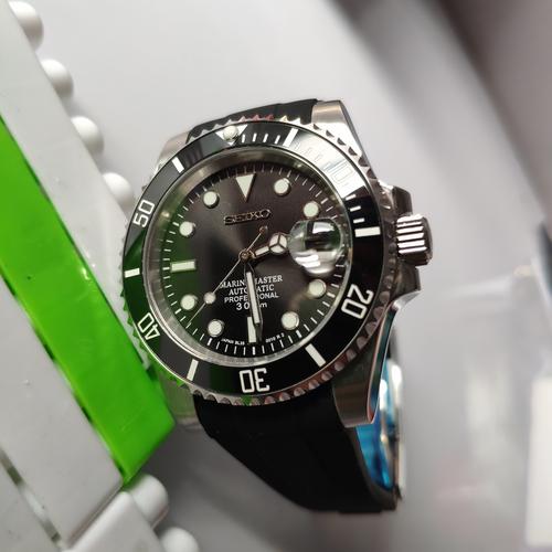 Jual Seiko Mod Submariner Black, Black Rubber - Kota Tangerang ...