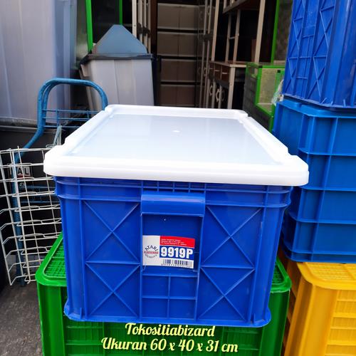 Jual Container Box Plastik Industri + Tutup 9919P / Kerajang industri ...