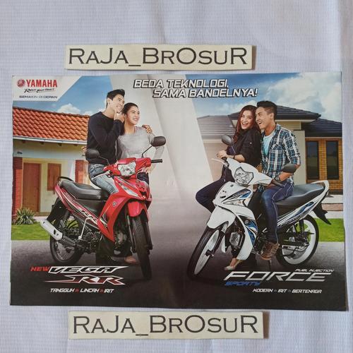 Jual Poster brosur katalog Yamaha Vega RR 2013/Force FI Injeksi Sporty ...
