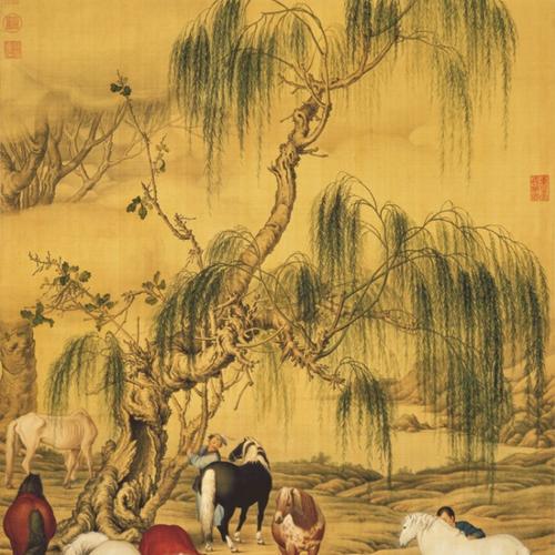 Jual Repro digital custom size lukisan gambar kuda china klasik kuda ...