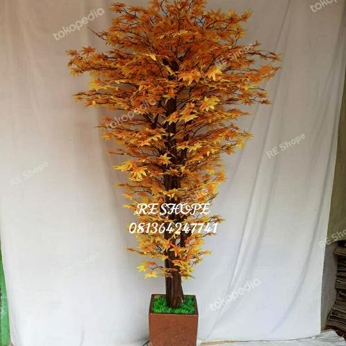 Jual Bunga Plastik/Bunga Hias/Artificial/Pohon Plastik Maple Jepang ...