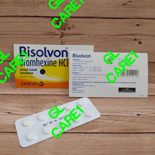 Jual Bisolvon Bromhexine Hcl Isi 10 Tab / Meredakan Batuk Berdahak ...
