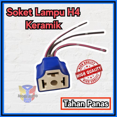Jual Socket Lampu H4 Keramik/Soket Lampu Sealbeam/Soket Lampu H4 ...