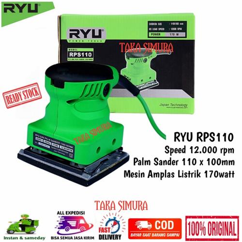 Jual TEKIRO RYU MESIN AMPLAS KAYU BESI RPS 110 PALM SANDER ORIGINAL ...