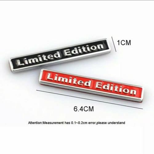 Jual Emblem Mobil Logo LIMITED EDITION 3D Metal Aluminium - Merah ...