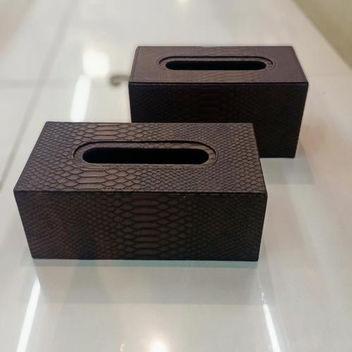 Jual tempat tissue kulit sintetis box informa - Croco coklat - Kota ...