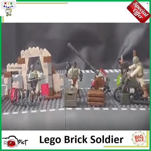 Jual lego brick soldier tentara militer war tank model kit mainan hoby ...