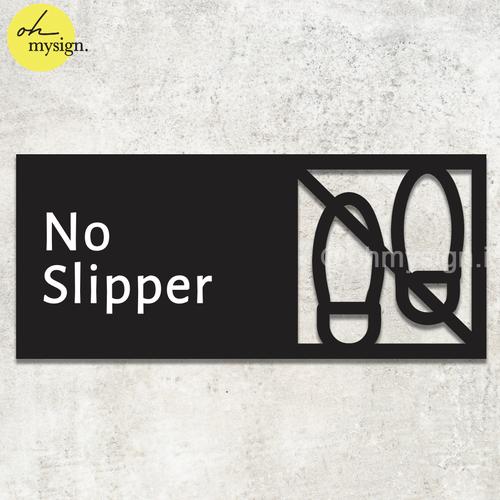 Jual No Slipper Sign Akrilik | Acrylic Sign Modern | Sign Board ...