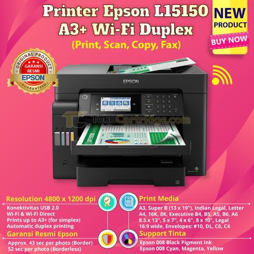 Jual Printer Epson L15150 L 15150 - Print A3+ Scan Copy A3 Wifi Auto ...