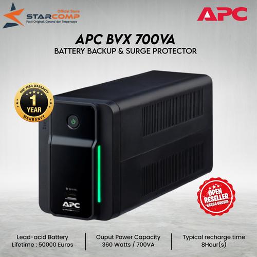 Promo UPS APC Easy UPS BVX 700VA 360W USB Charging BVX700LUI-MS 700 VA ...