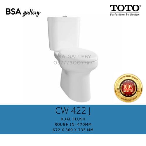 Jual KLOSET TOTO CW422J / KLOSET DUDUK TOTO ORIGINAL DUOBLOK SOFT ...