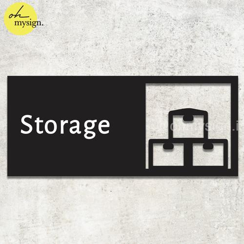 Jual Sign Storage Gudang Akrilik | Acrylic Sign Modern | Sign Board ...