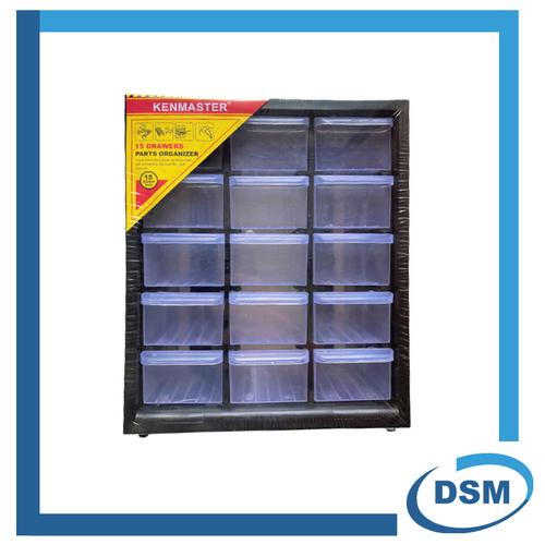 Jual KENMASTER Rak Komponen 15 Slot Laci Partisi / Kotak Spare Part ...