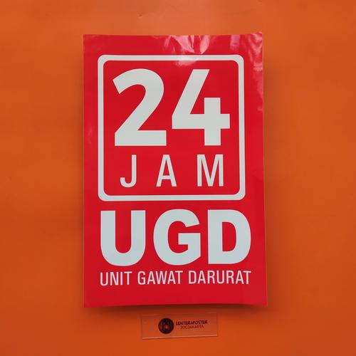 Jual Stiker UGD 24 Jam - Stiker Unit Gawat Darurat Buka 24 Jam - Kab ...