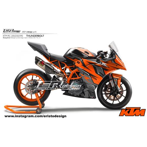 Jual decal sticker ktm rc 200/250/390 thunderbolt fullbody - Kota ...