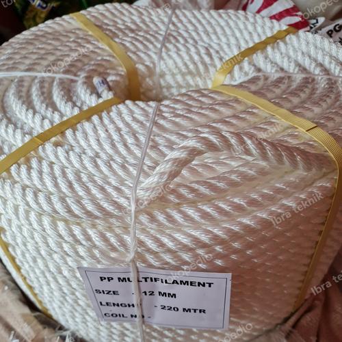 Jual Tali nilon 12mm tampar tambang nylon rope Roll 100 meter - Kota ...
