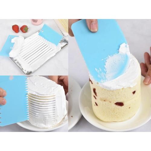 Jual Scraper Kue Plastik Set 3in1 Cake Butter Cream Pisau Potong Adonan ...