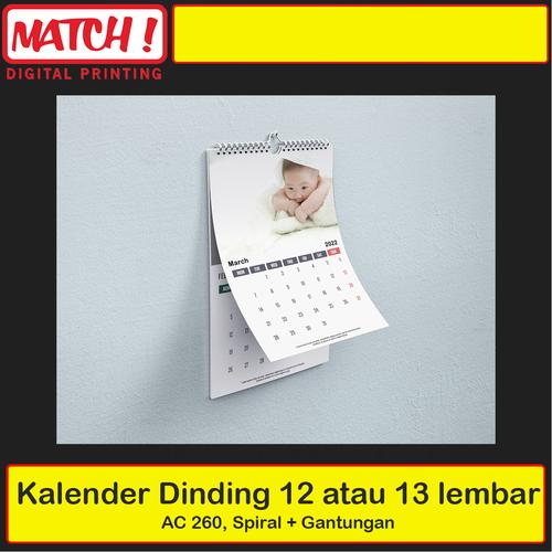 Jual custom kalender Art Carton 260 13 lembar spiral - 12 lembar ...