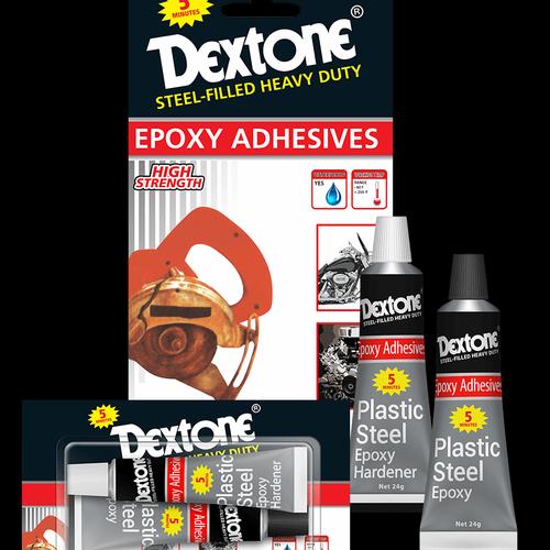Jual DEXTONE 5 MENIT PLASTIC STEEL EPOXY ADHESIVE LEM BESI CAMPUR - 12 ...