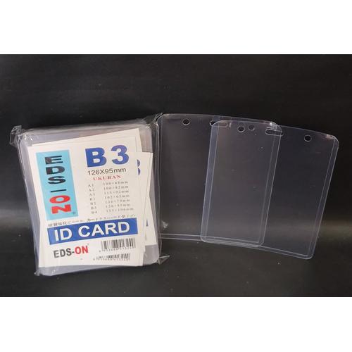 Jual NAME TAG PLASTIK ID CARD KARTU PANITIA B3 12.6 X 9.5 CM MIKA TEBAL ...