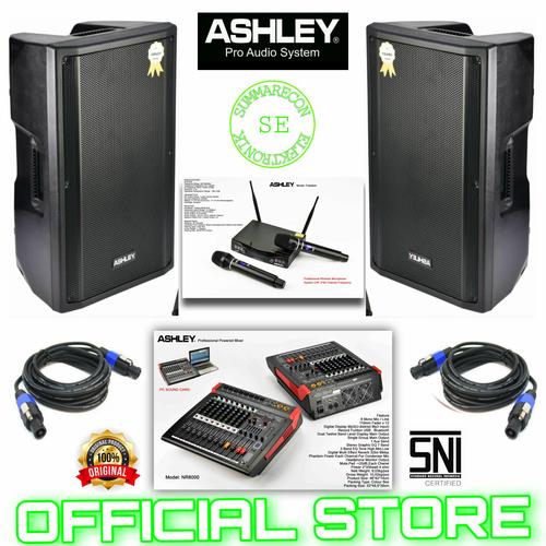 Jual paket sound system karaoke original ashley power mixer speaker 15 ...