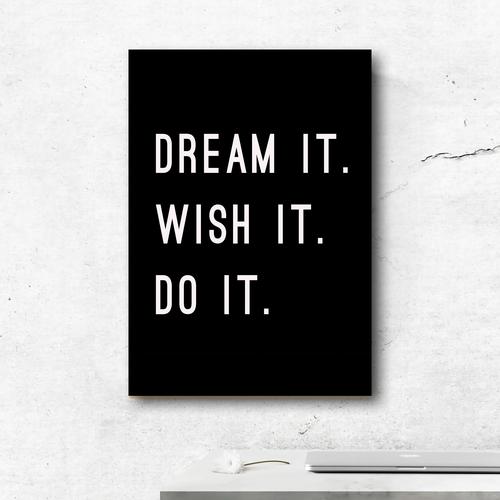 Jual Poster MOTIVASI frame kayu (31x46cm) Poster Kata2 Inspirasi - Kab ...