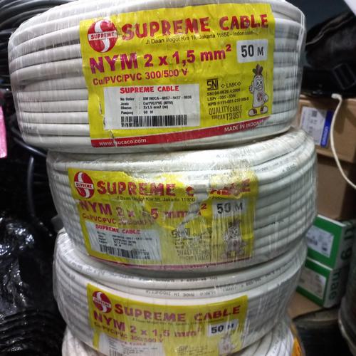 Jual kabel nym 2x1,5mm supreme @50m rollan - Kota Bandung - Prima electrik | Tokopedia